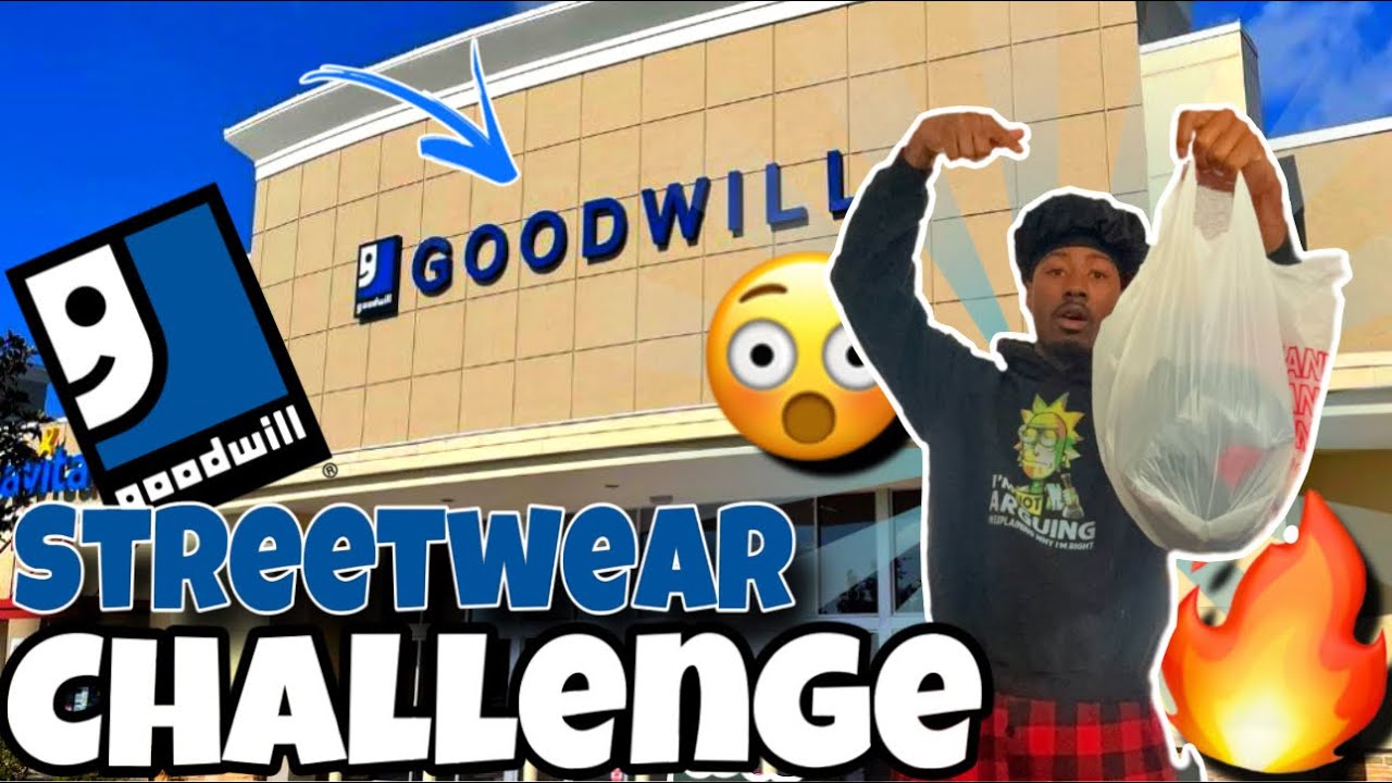 STREETWEAR OUTFIT CHALLENGE | Goodwill Surprised me!! THRIFT STORE ...