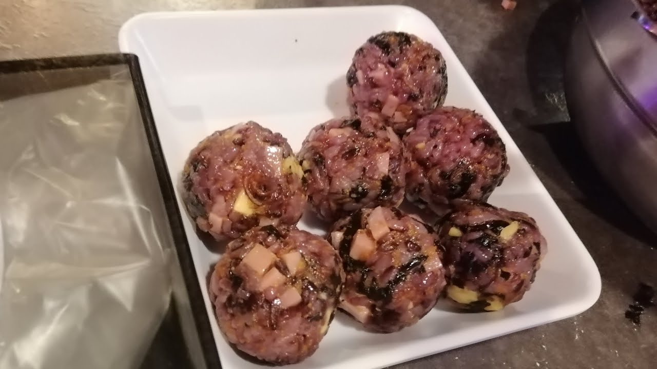 ham cheese ball k fry - YouTube