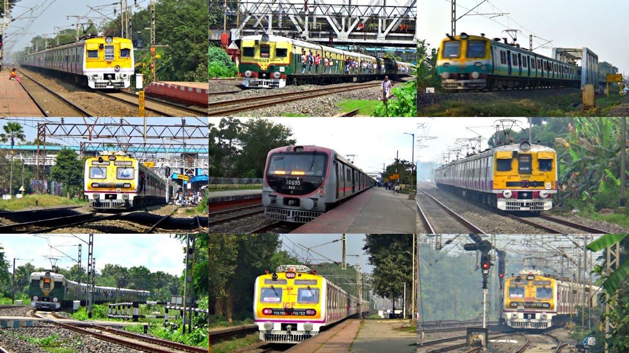 All Types Of Emu Train | Clolorful Electric Multiple Unit | Indian ...