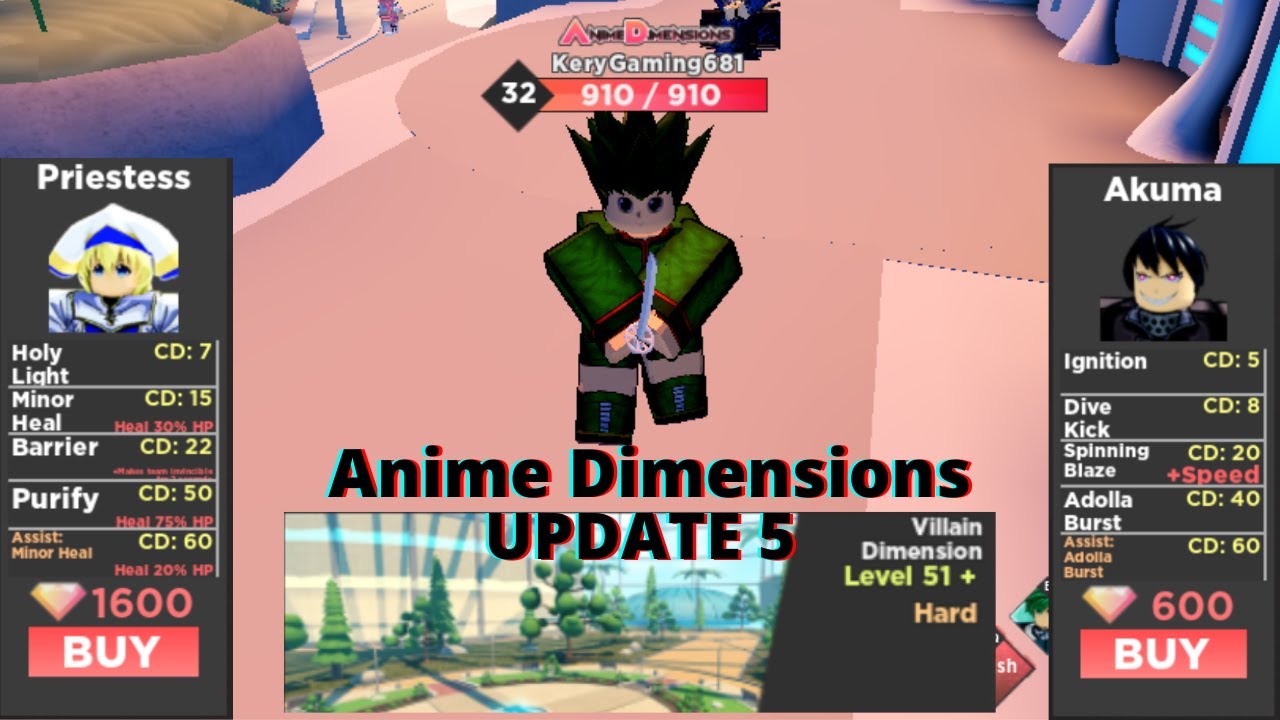 Roblox Anime Dimensions Update 5 (New Costumes +more) - YouTube