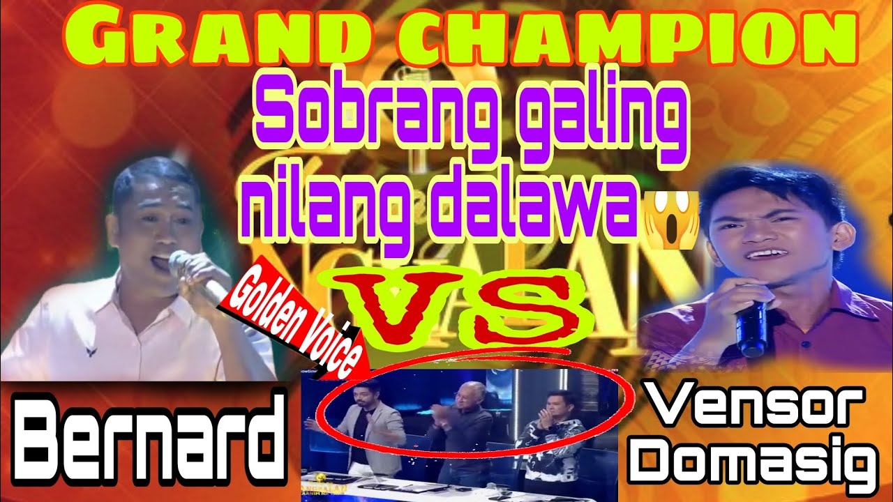 Grand champion | Tawag ng tanghalan | Vensor Domasig vs Bernard Aguisan ...