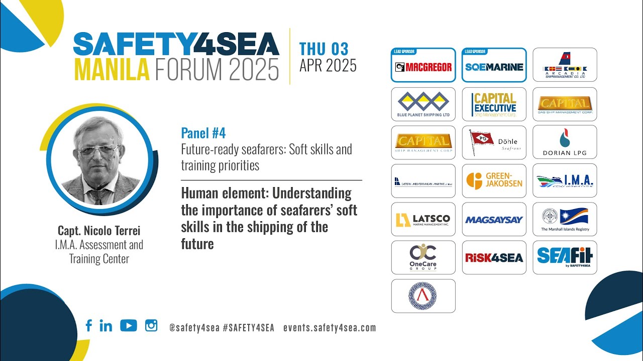 2025 SAFETY4SEA Manila Forum, Capt. Nicolo Terrei, I.M.A Assessment and Training Center, Soft ...