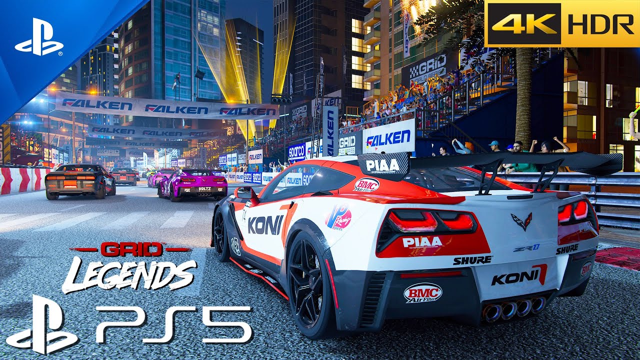 Grid Legends Chevrolet Corvette ZR1 Muscle Car [PS5 4K Ultra HDR 60fps ...