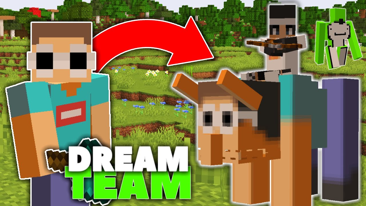 So I made the DREAM TEAM in Minecraft… - YouTube