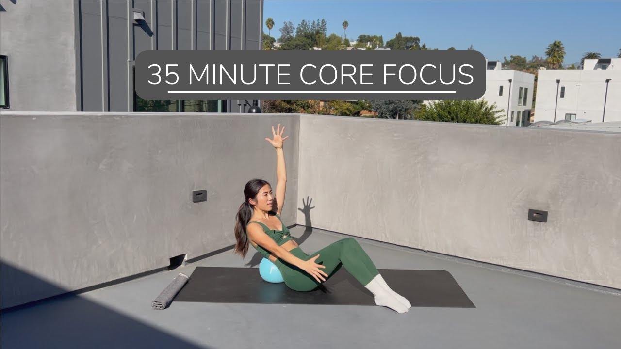 35 MINUTE | Core Focus | Small Pilates Ball - YouTube