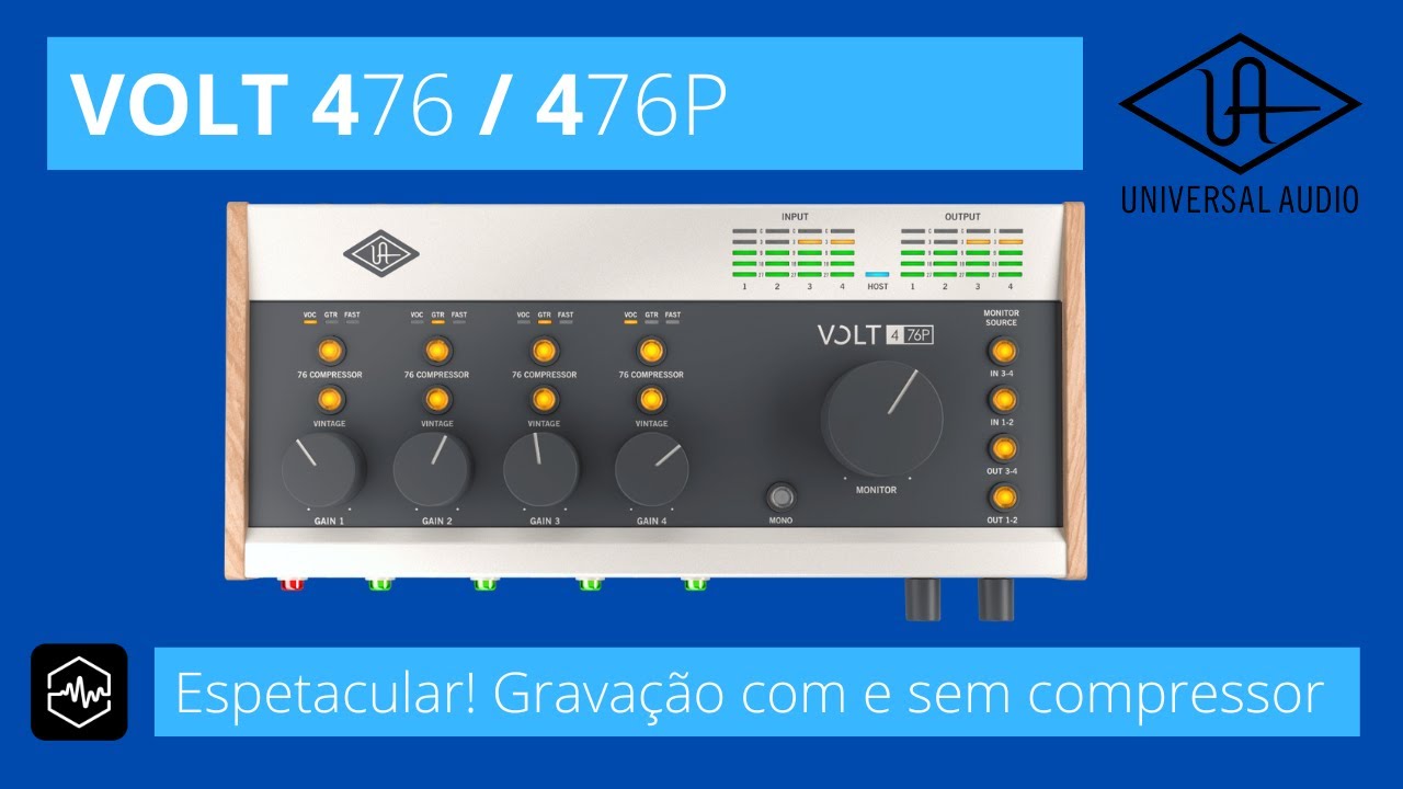 Volt 476 - Interface Universal Audio - Review tutorial em português ...