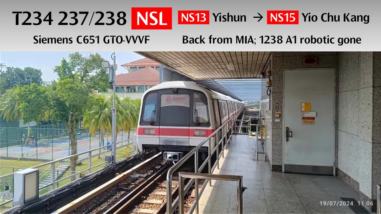 [C651 237/238 NSL] [Back from BSD MIA; 1238 A1 robot gon] [NS13 Yishun ...