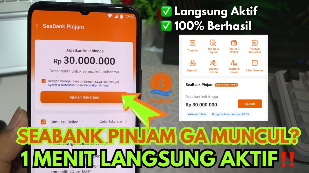 Cara Memunculkan Fitur Pinjaman di SEABANK & Pinjam Uang untuk Pengguna ...