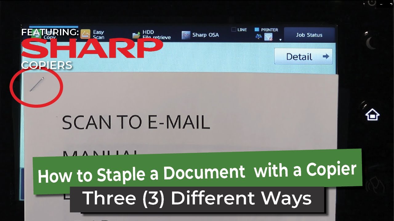 Stapling with a Copier - YouTube