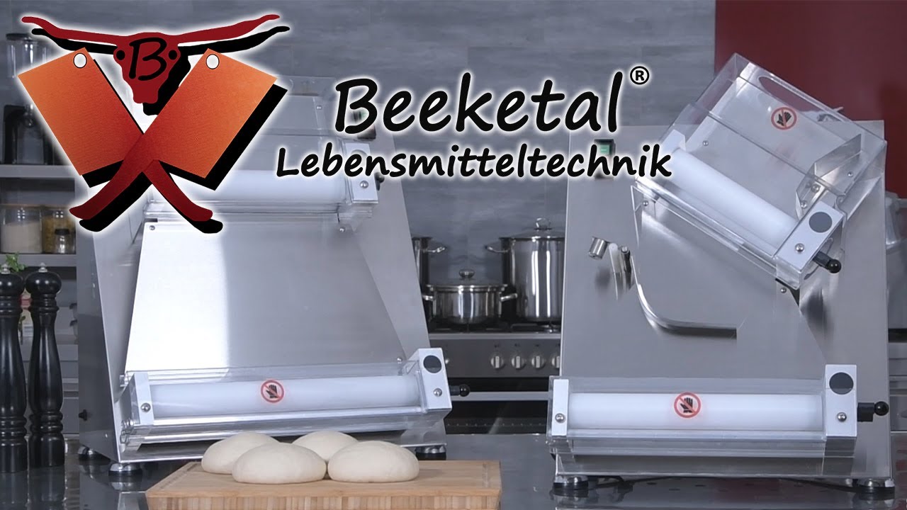 Beeketal Pizzateig Teigausrollmaschine Teigausroller BTR-30 & BTR-40 ...
