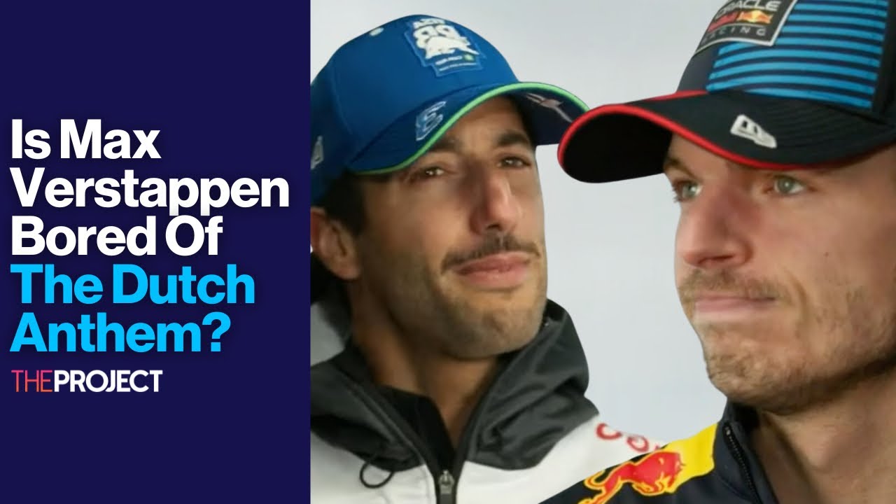 Is Max Verstappen Bored Of The Dutch National Anthem? - YouTube