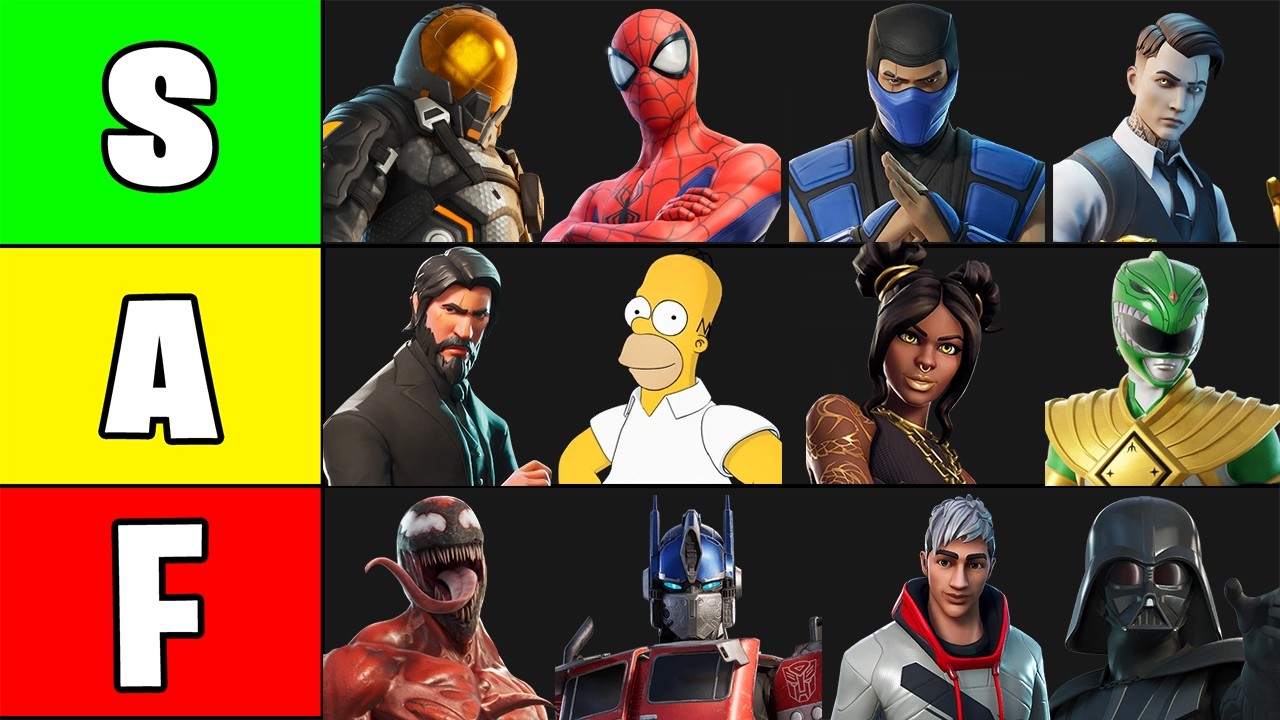 Ranking EVERY Fortnite Tier 100 Skin! - YouTube