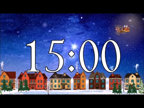 15 Minute Timer With Christmas Jazz Music - YouTube