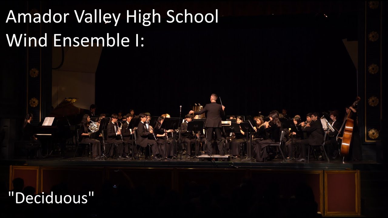 Amador Valley High School Wind Ensemble I: “Deciduous" - YouTube