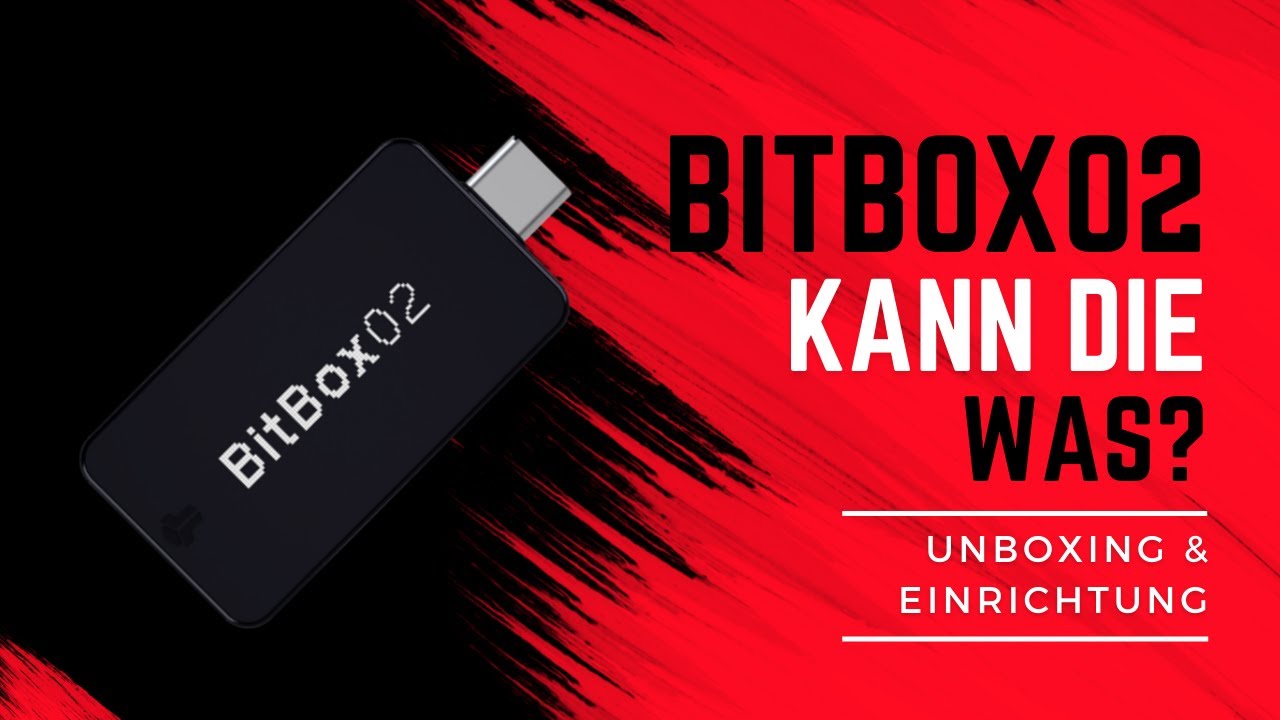 Bitbox02 Unpacking und Einrichtung | EINFACH & SICHER | MoneyFoxx | Deutsch - YouTube
