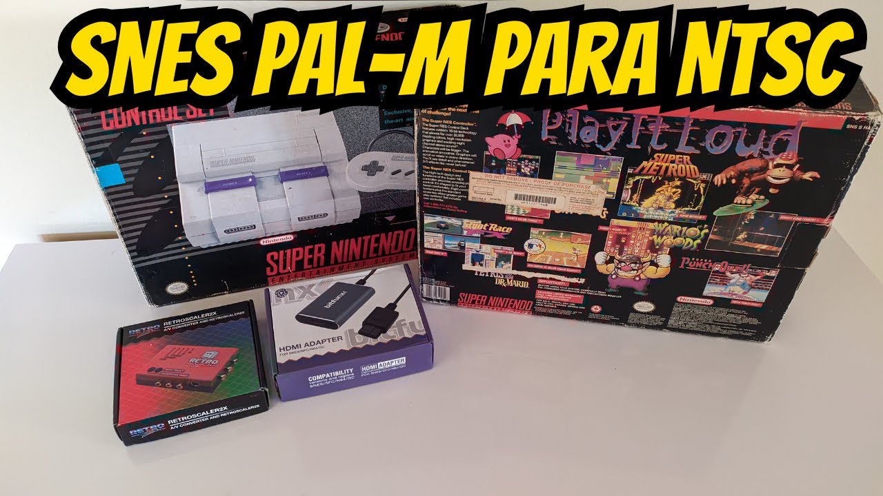 SNES PAL M para NTSC | bitfunx e RetroScaler 2x - YouTube