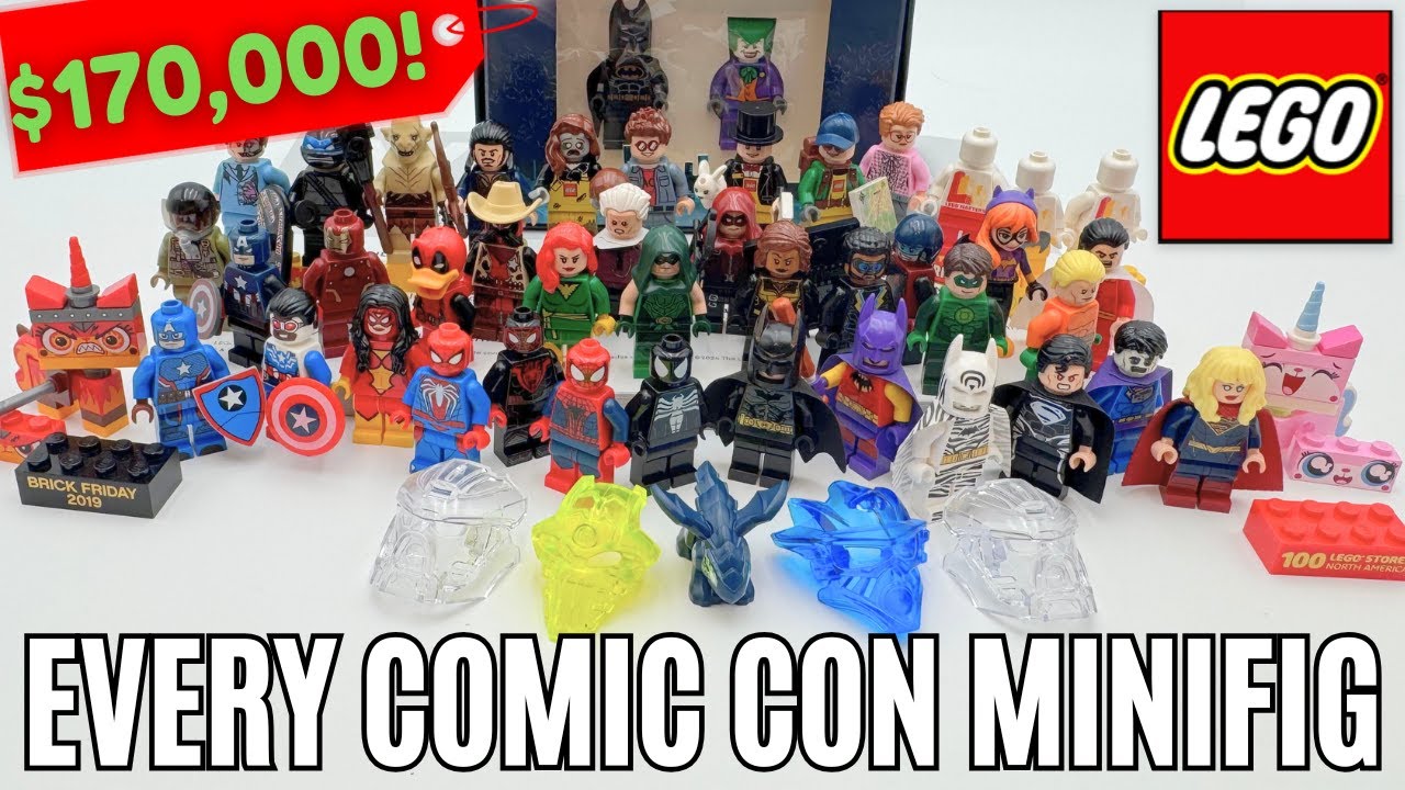 Every Comic Con/Event LEGO Minifigure EVER - YouTube