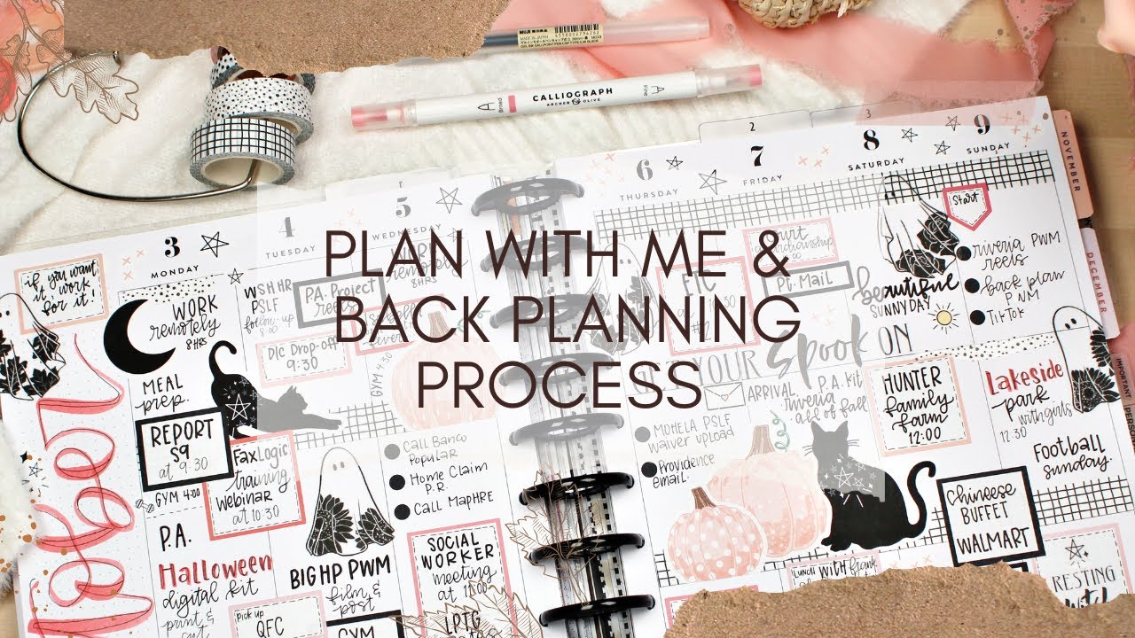 Plan with Me | Back Planning Process | Katelyn Plans & According to Ali ...