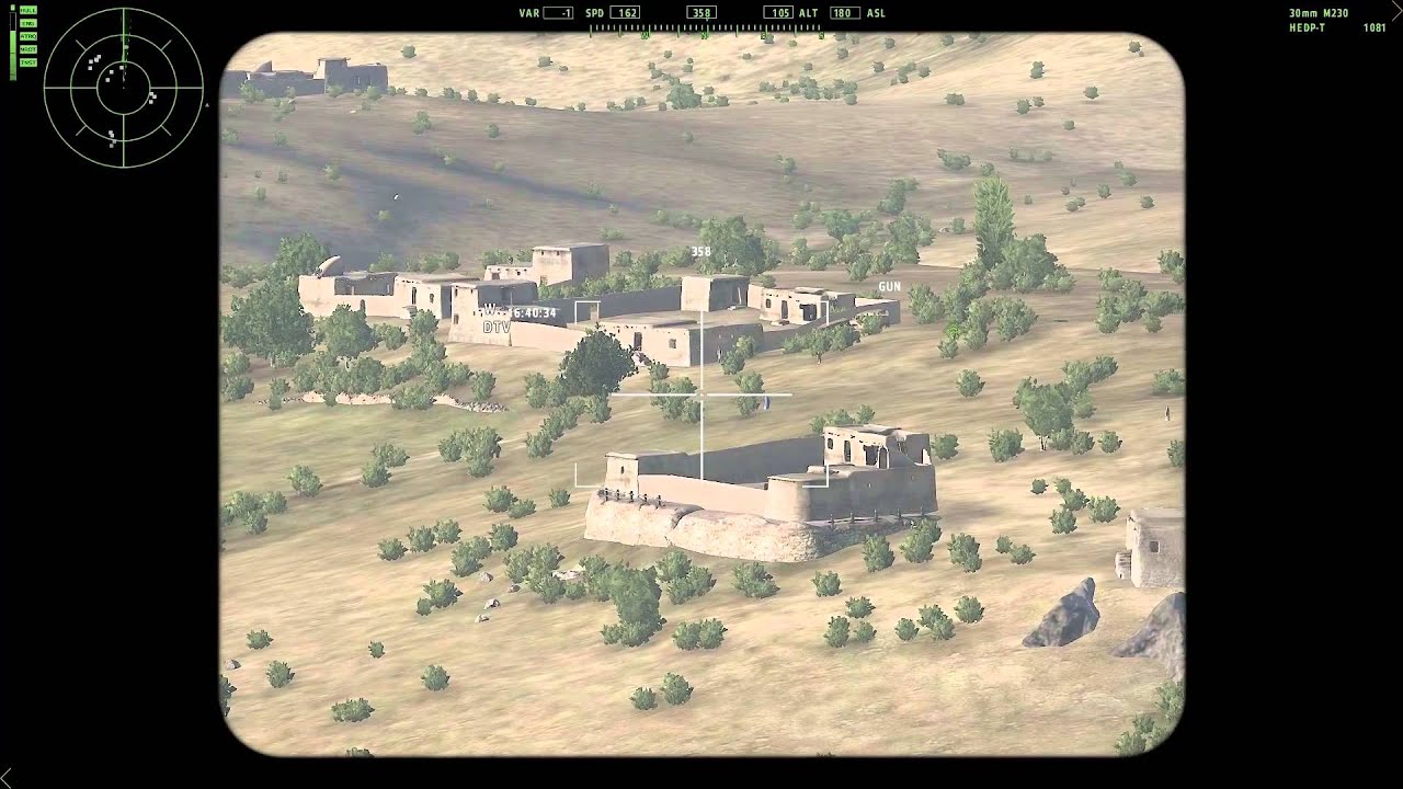 ArmA 2 Apache Gunner footage - YouTube