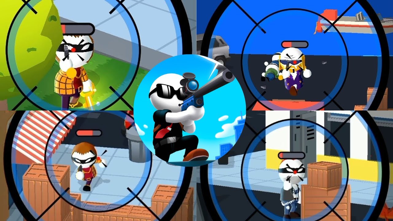 All Bosses Fight - Johnny Trigger - Sniper Game - (Levels (Missions) 1 ...