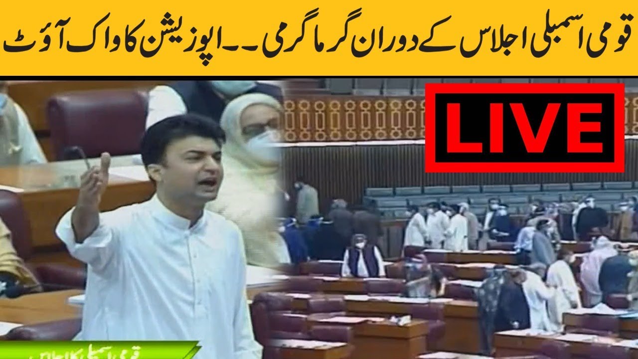 Assembly main Garma Garmi | National Assembly Session | Budget 2020-21 ...