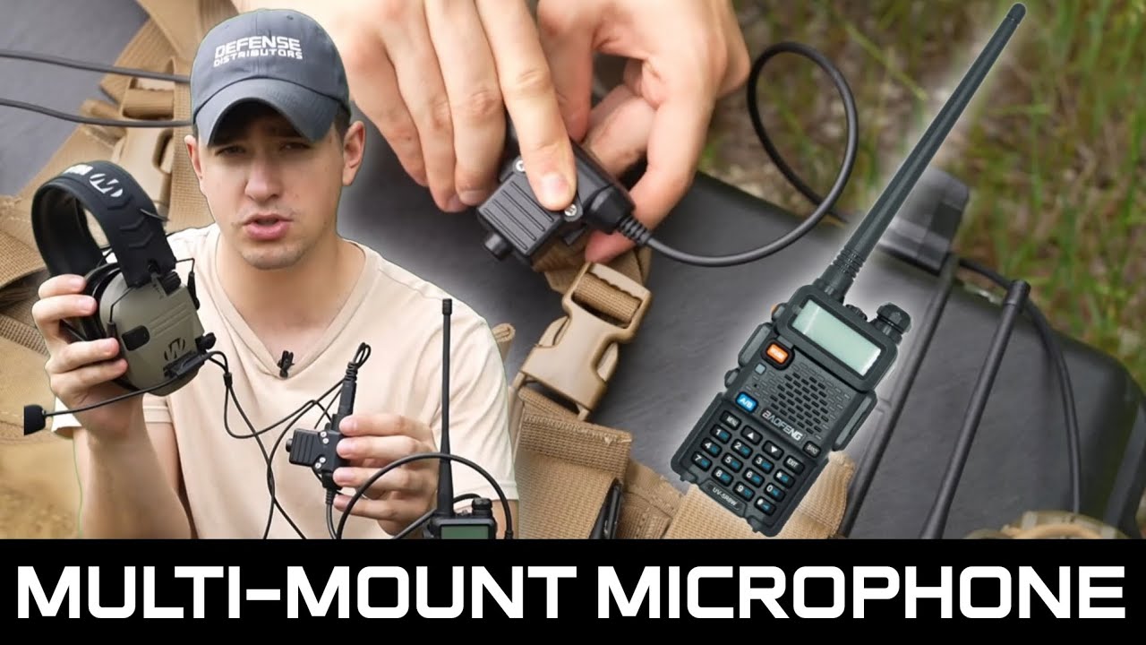 Defense Distributors | Multimount Mic | How to run Comms - YouTube