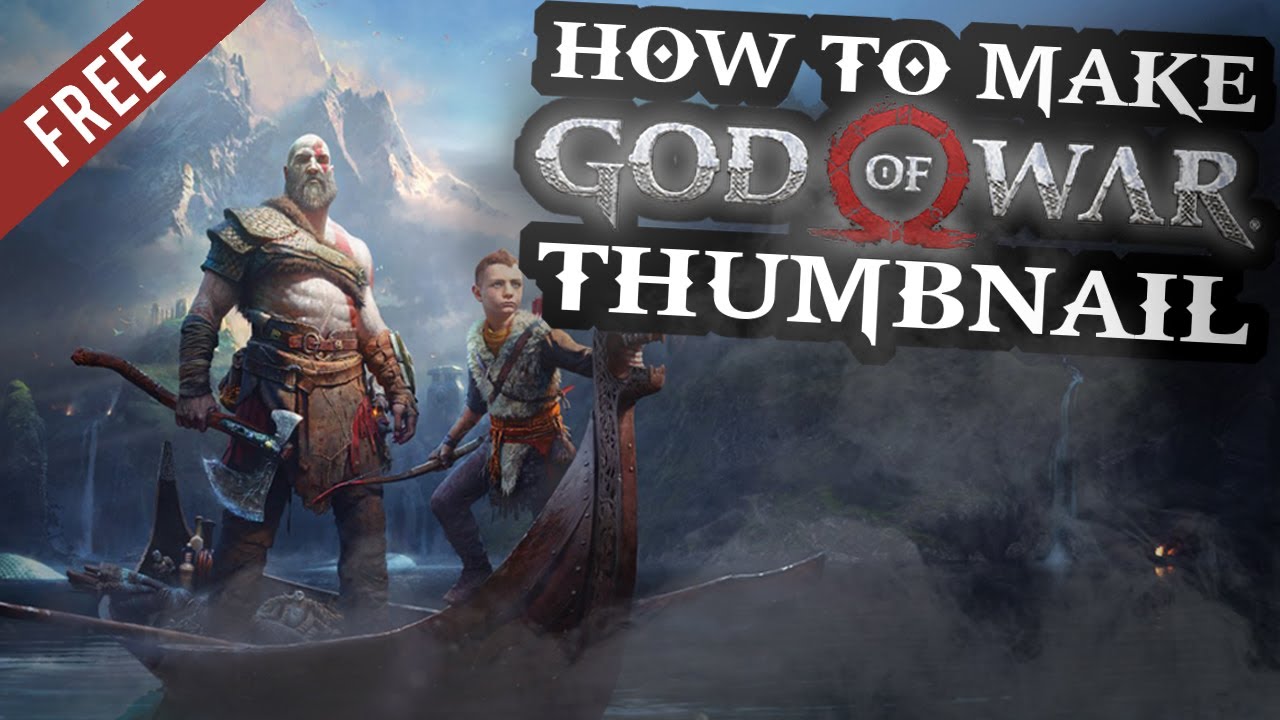 How To Make God Of War Thumbnail Design (FREE DOWNLOAD) - YouTube