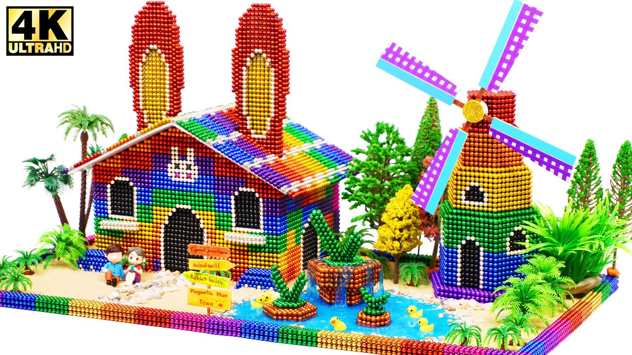 Building The Most Amazing Rabbit House, Windmill, Carrot Fountain from ...