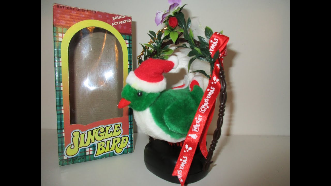Vintage Jingle Bird Sound Activated, Animated Sings 4 Songs - YouTube