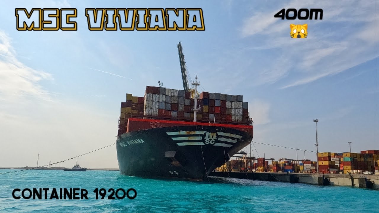 Mega Container Ship Unberthing | MSC VIVIANA | Vessel Maneuvering - YouTube