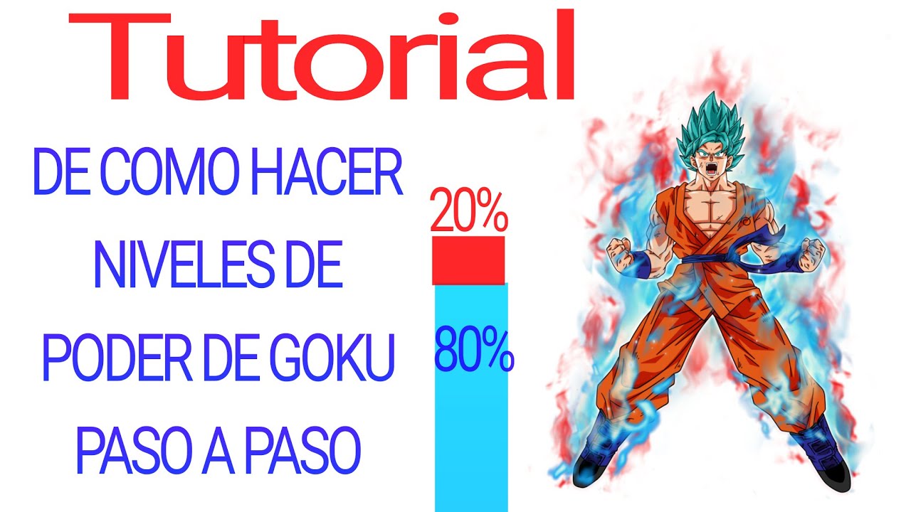 Tutorial: Como Hacer Niveles De Poder De Goku Paso a Paso - YouTube