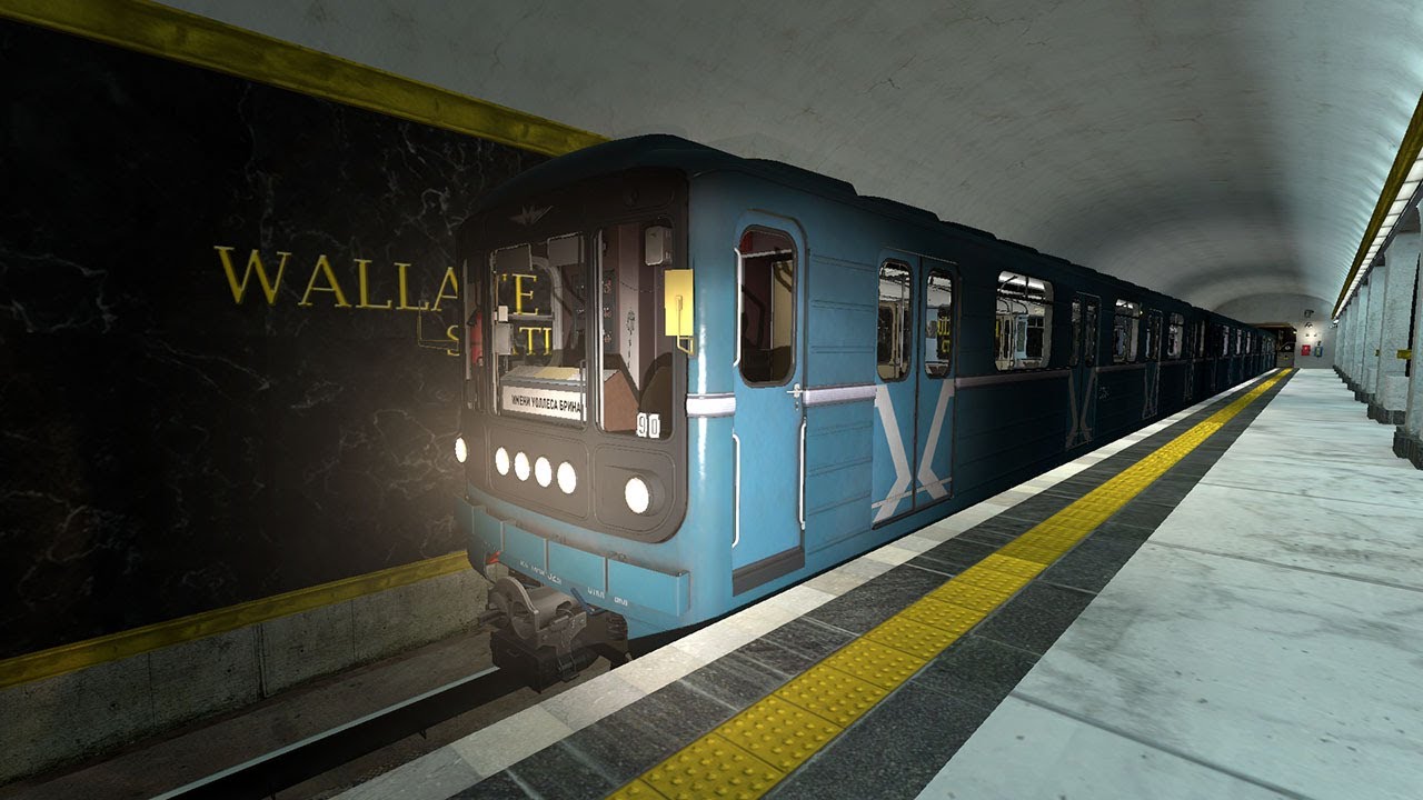 Московский метровагон 81-717.5 Номерной|Gmod Metrostroi FS#3 - YouTube