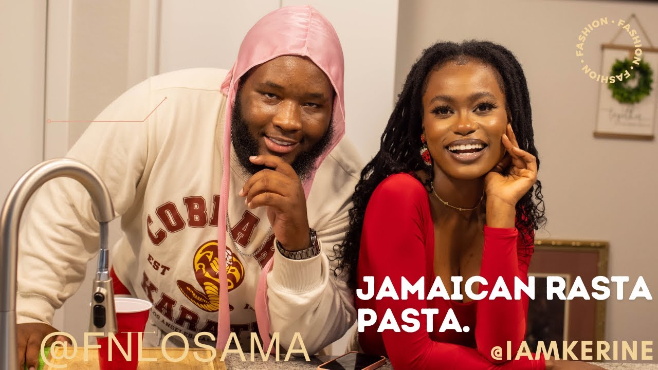 JERK SALMON RASTA PASTA | ANN Al MANJE WITH FNL OSAMA. - YouTube