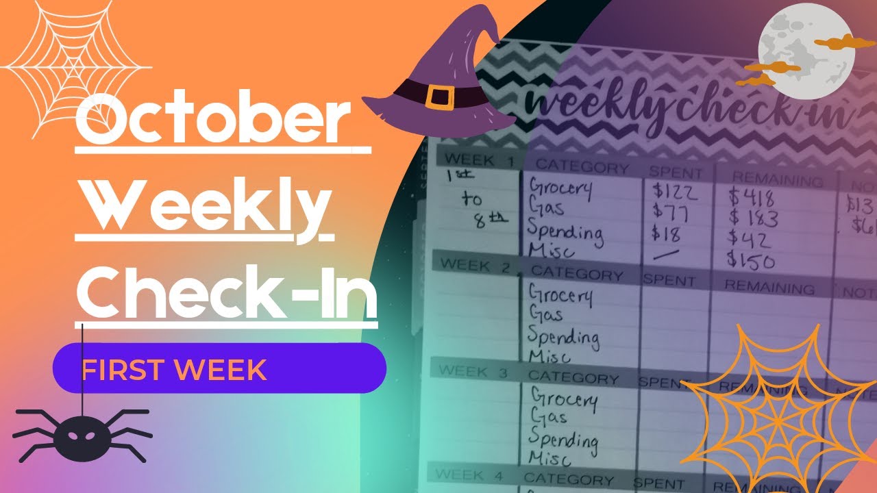 October 1st Weekly CHECK-IN|| Weekly Budget Update - YouTube