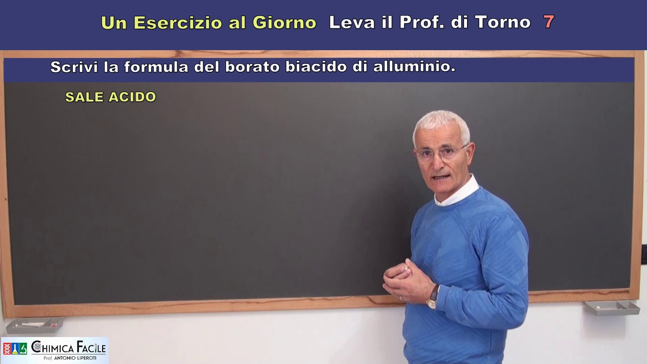 7 Composti Chimici Un Esercizio Al Giorno Es 7 Youtube