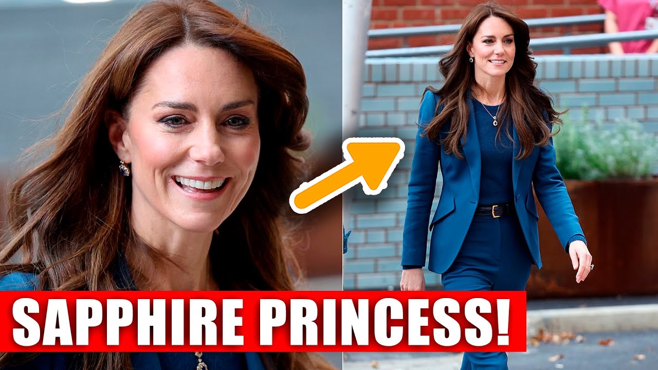 SAPPHIRE PRINCESS! CATHERINE MADE A SPECTACULAR APPEARANCE IN A STYLISH ...