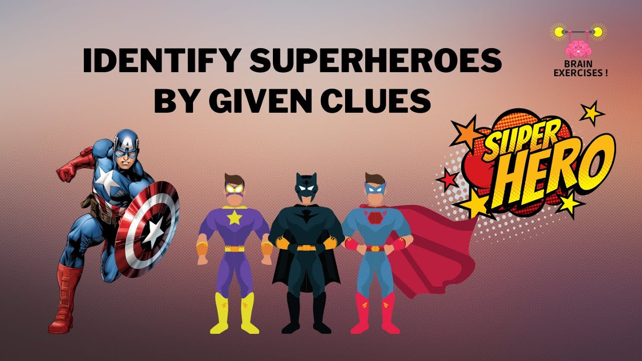 Challenge 7 | Guess the Superheroes by given Emoji clues | Brain ...