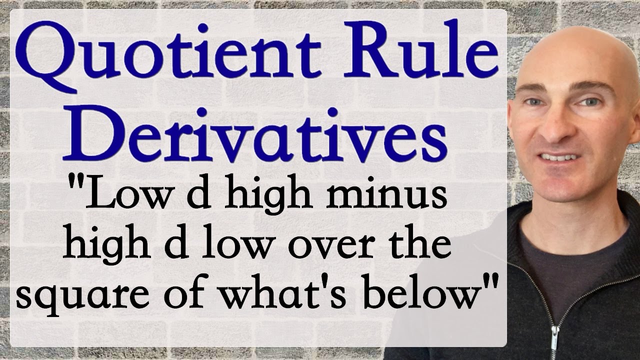 Derivatives Quotient Rule - Easy Way to Remember - YouTube