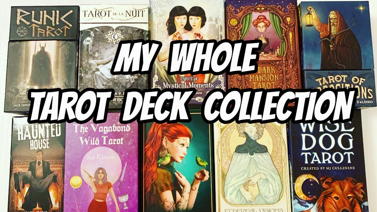 My Full TAROT CARD Collection 🃏 40+ Decks 😲 - YouTube