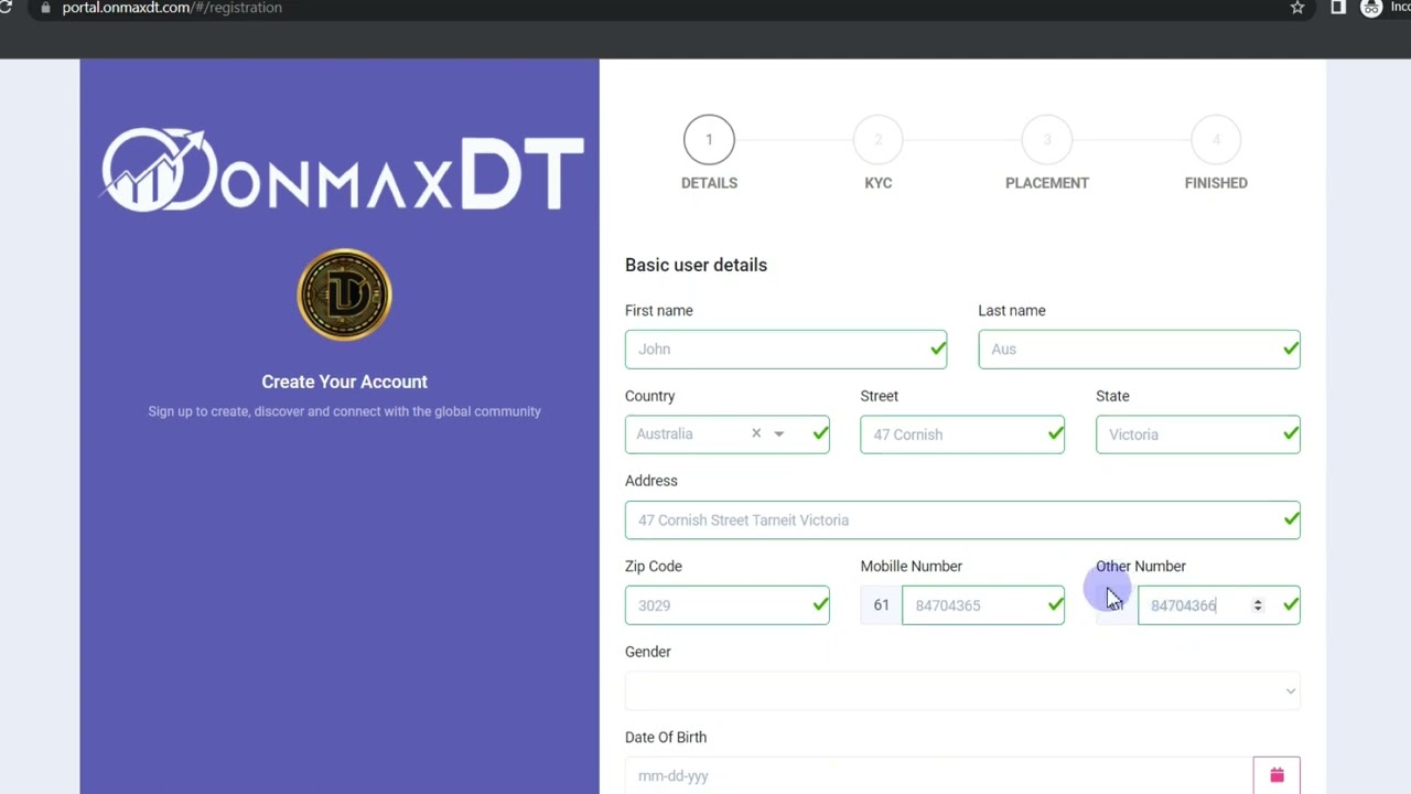 OnmaxDT: How to Register - YouTube