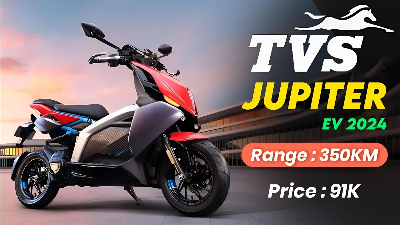 TVS JUPITER Ev Scooter 2024 • Range 350KM | Best Electric scooter | Price and Launch Date - YouTube