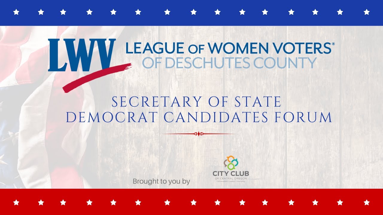 Secretary of State, Democrat Candidates Forum - YouTube
