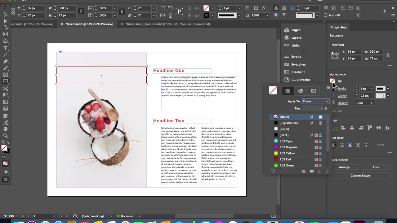 InDesign - How to use layers - YouTube