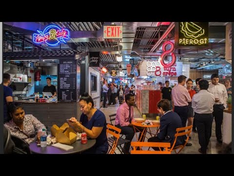 City Point Bklyn Mall Food court, lower level (Downtown Brooklyn) - YouTube