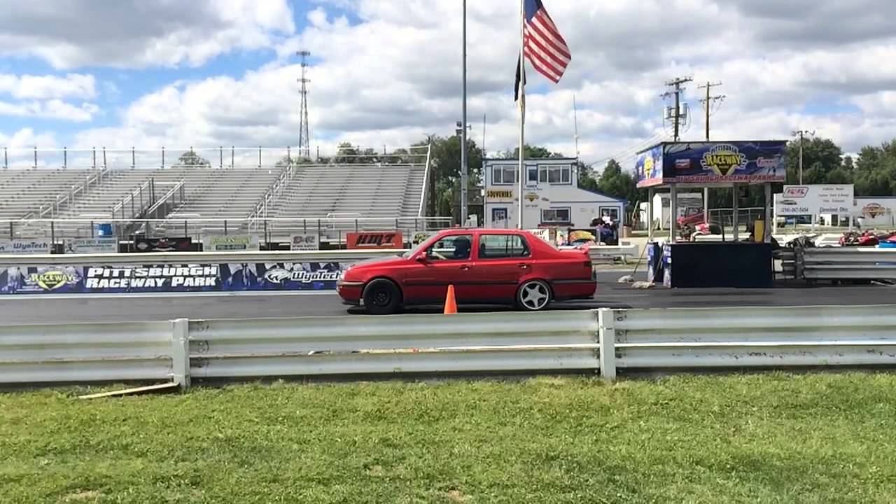 slow motion vr6 turbo launch - YouTube