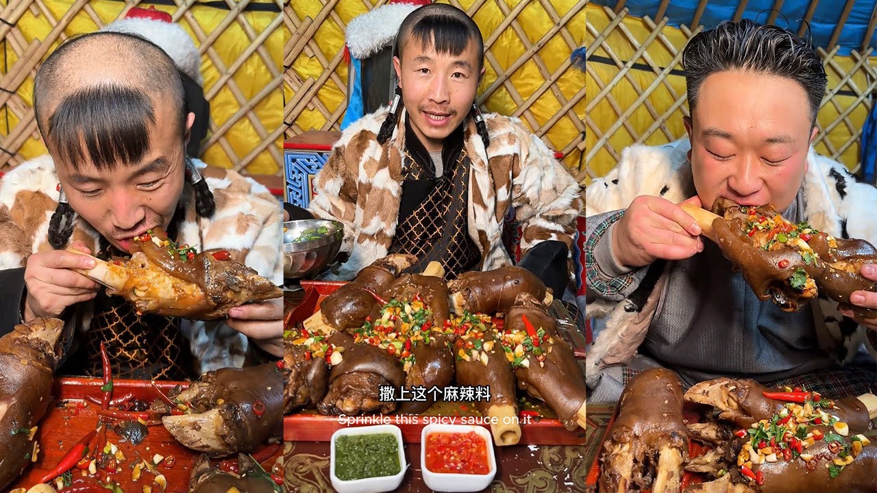 MUKBANG | Cooking cow hooves | Eating Food - YouTube