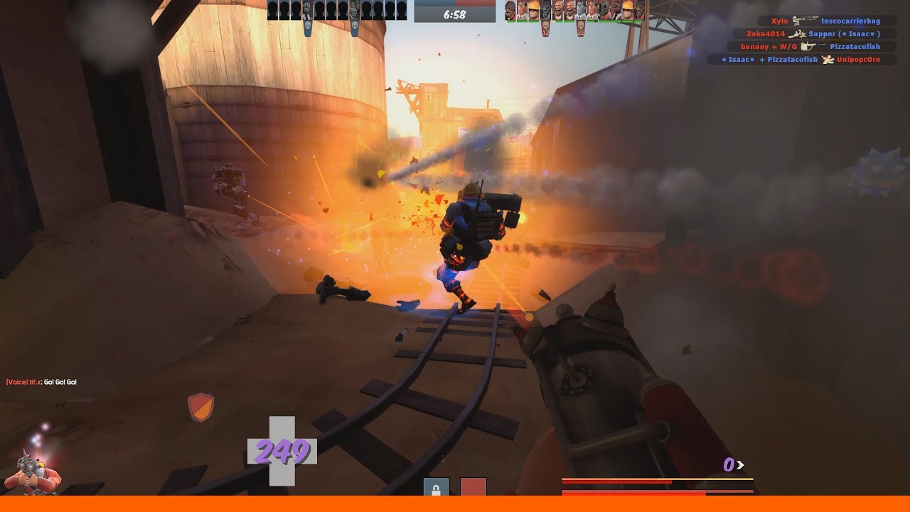 Team Fortress 2 Soldier Gameplay tf2 Cow Mangler - YouTube