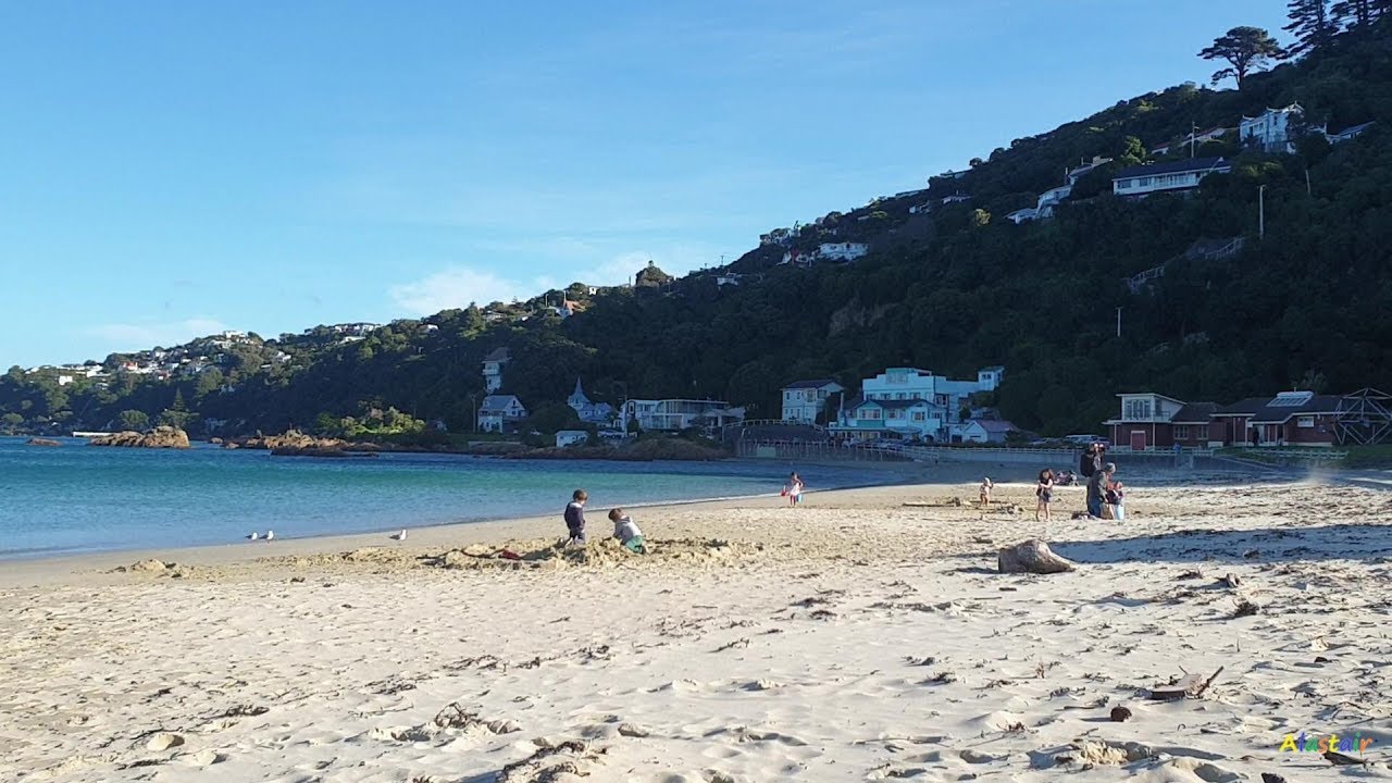 Scorching Bay Beach, Wellington (2019) - YouTube