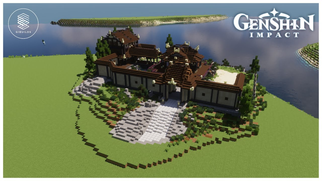 Minecraft: Kamisato Estate | Japanese Style Headquarter from Genshin ...