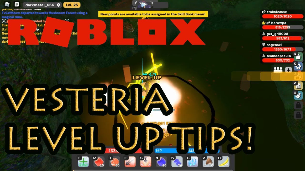 LEVEL UP FASTER IN VESTERIA! - YouTube